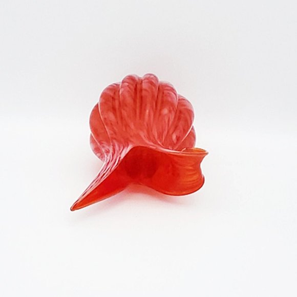 Lefton | Accents | Vintage Vase Lefton Redorange White Swirl Mcm | Poshmark